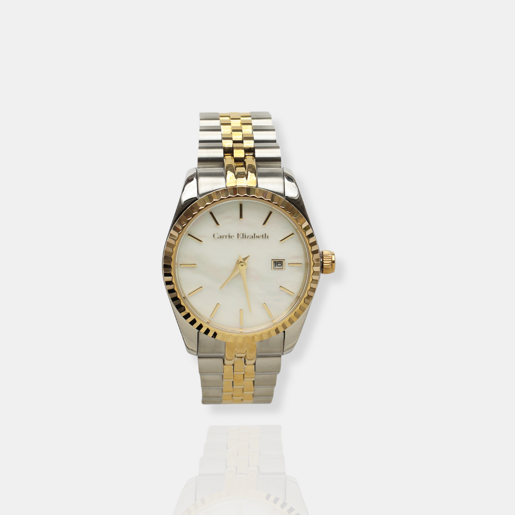 Luna Pearl Luxe Link Watch | Watches |Carrie Elizabeth Jewellery