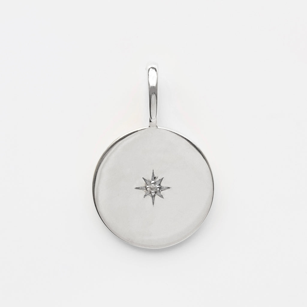 Star Set Diamond Engravable Pendant – Carrie Elizabeth