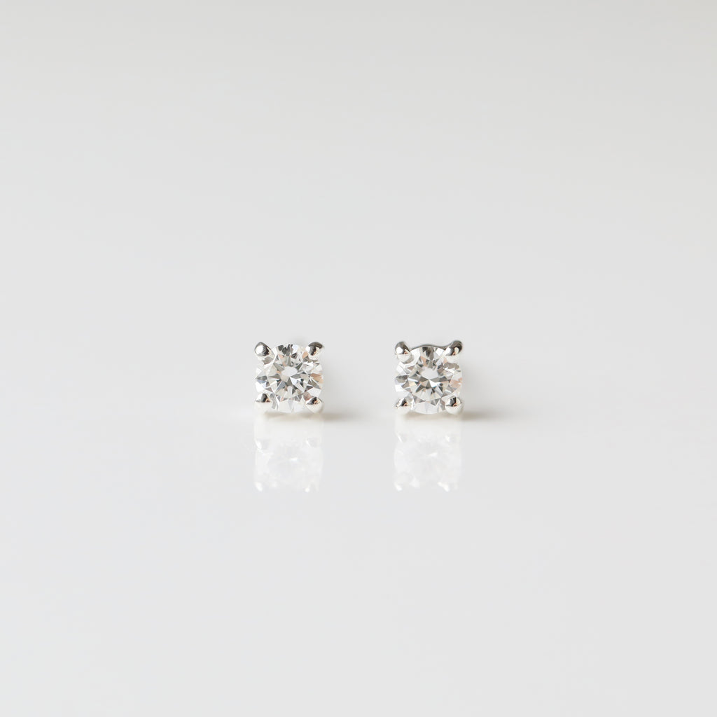Half Carat Diamond Stud Earrings | Diamond Earrings | Carrie Elizabeth ...