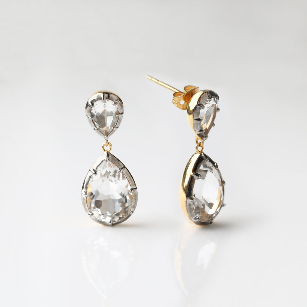 Louise Thompson Chapters Statement Georgian Drop Earrings | Statement ...