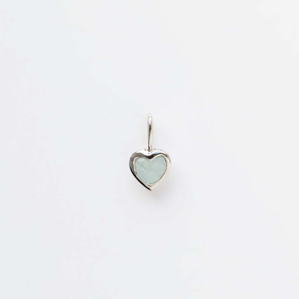 Diamond Heart Solid Gold Charm Pendant – Carrie Elizabeth