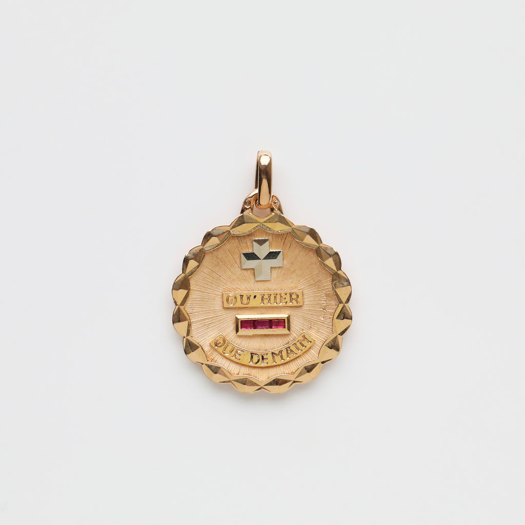 Vintage Augis 18k Solid Yellow Gold Ruby Love Token – Carrie Elizabeth