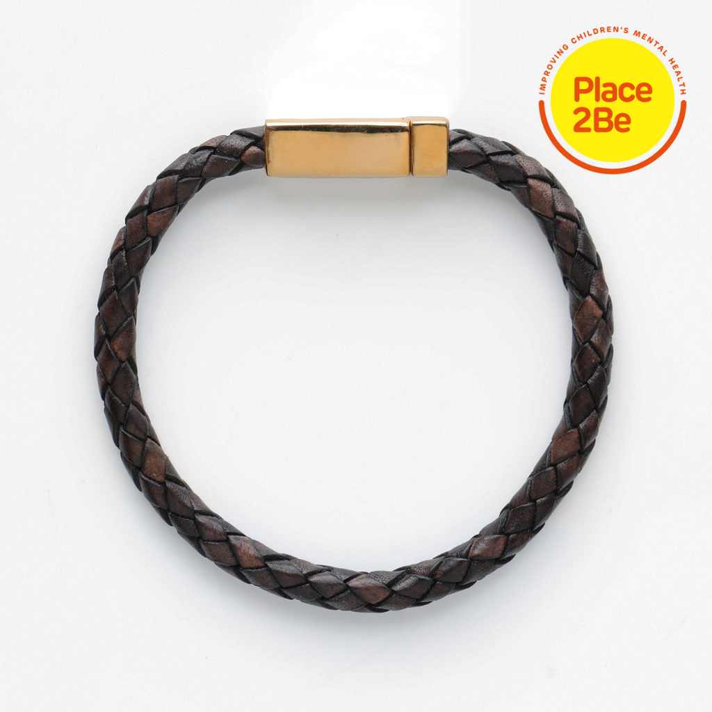 Your Safe Space Plaited Bracelet | 14k Gold Vermeil Engravable Bracelet ...