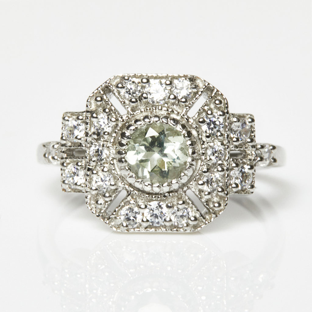 Venus Green Amethyst Ring – Carrie Elizabeth