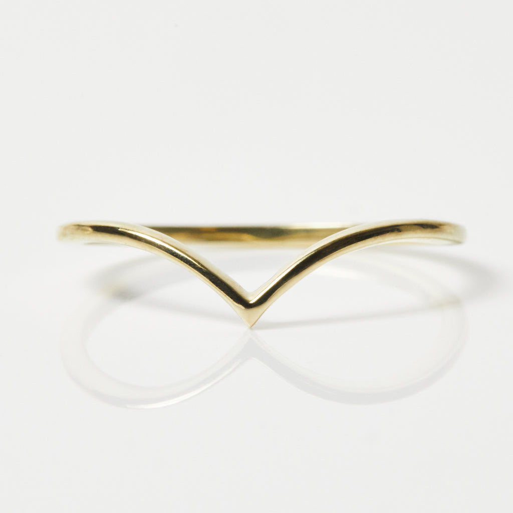 Wishbone Stacking Ring – Carrie Elizabeth